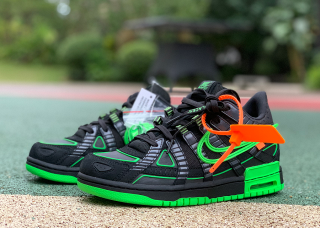 Off-White x Air Rubber Dunk 'Green Strike' - WellKicks.com