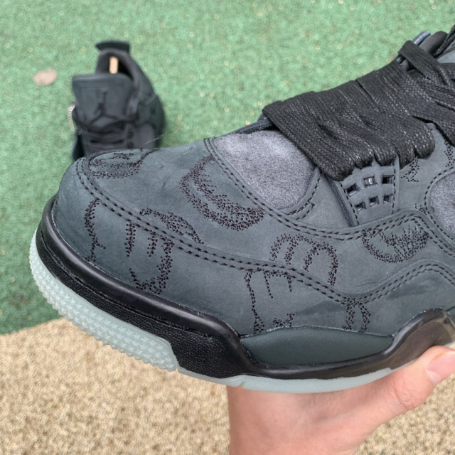 KAWS x Air Jordan 4 Retro 'Black' - WellKicks.com