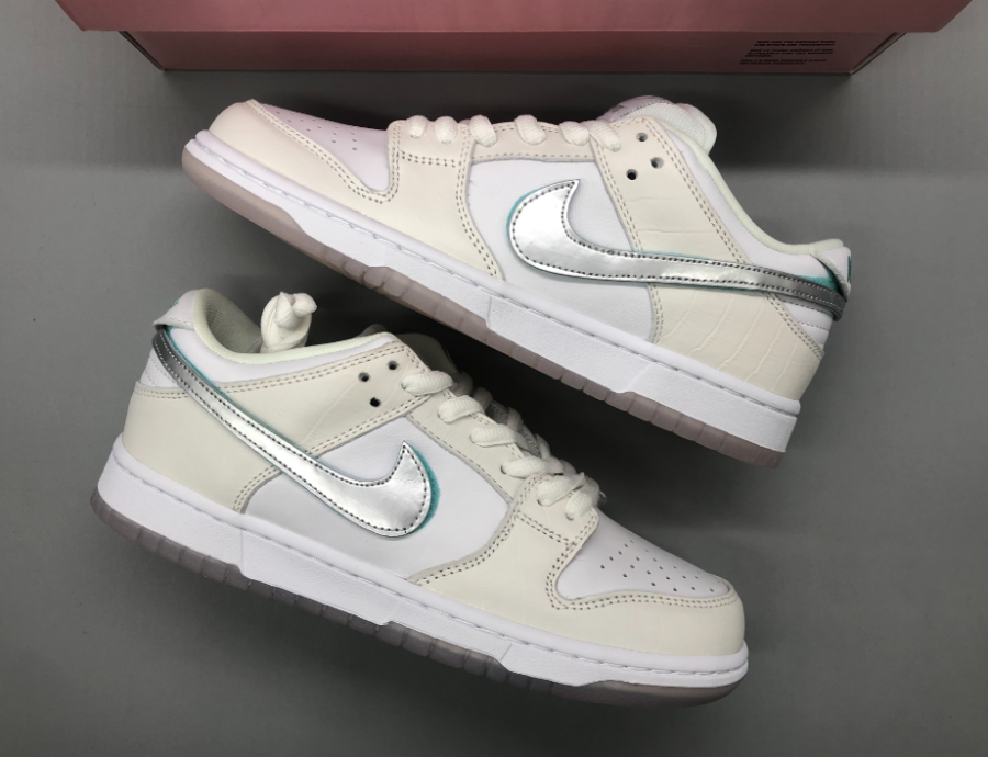 Diamond Supply Co. x Dunk Low Pro SB 'White Diamond' - WellKicks.com