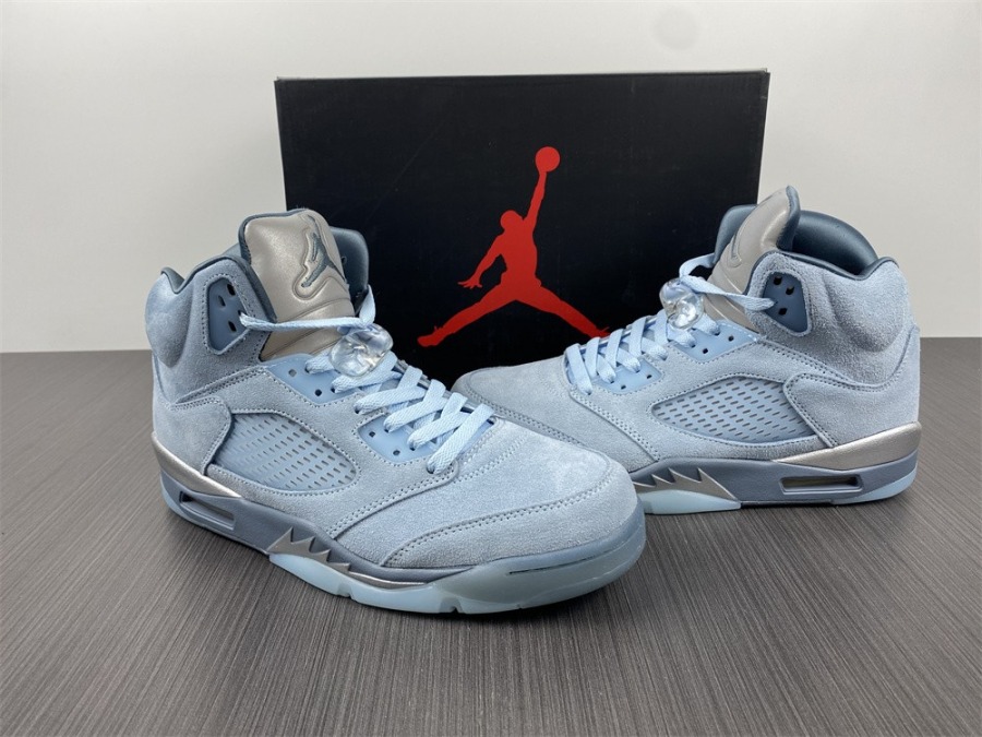Air Jordan 5 Retro 'Blue Bird' - WellKicks.com