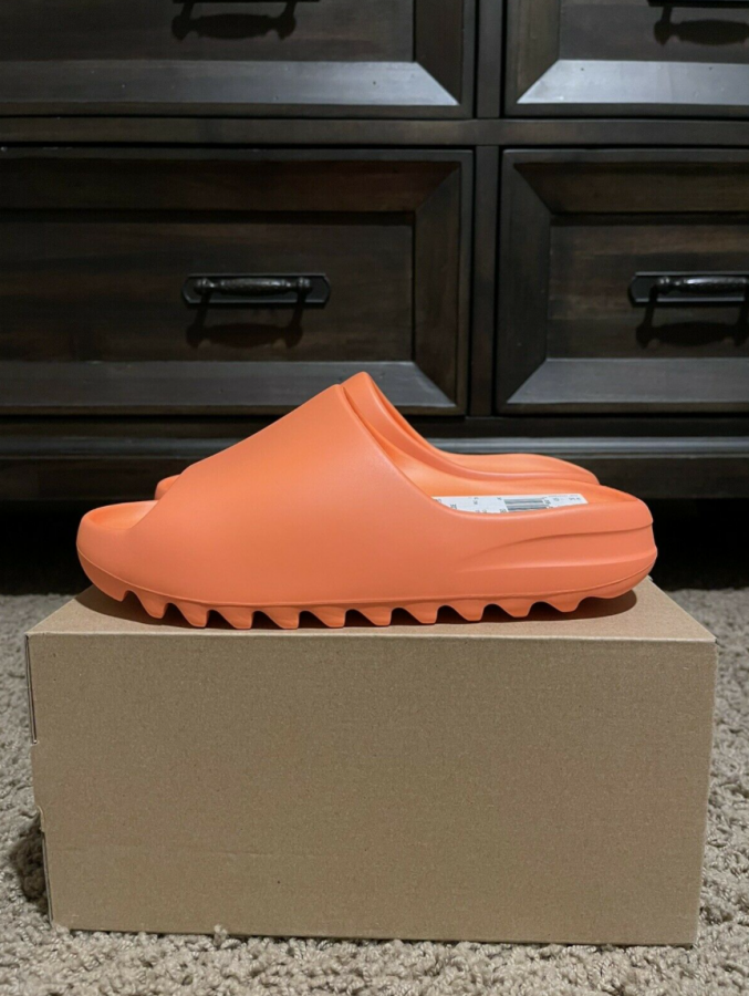Yeezy Slides 'Enflame Orange' - WellKicks.com