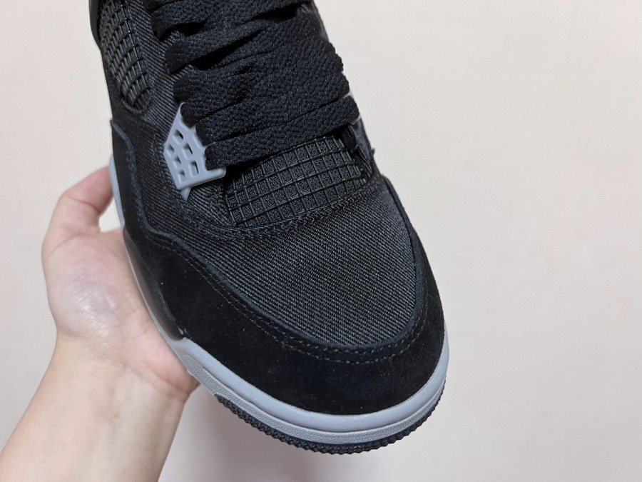 Air Jordan 4 Retro 'Black Canvas' - WellKicks.com