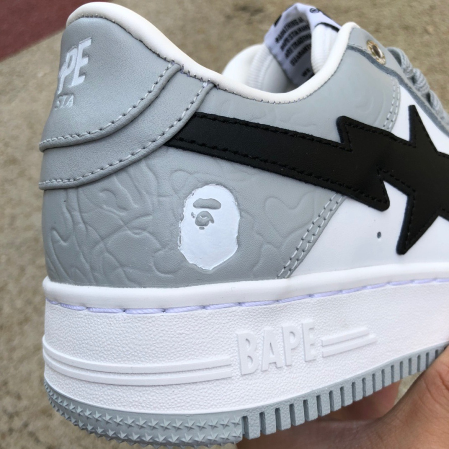 Bape Sk8 Sta Low M2 'White Grey' - WellKicks.com