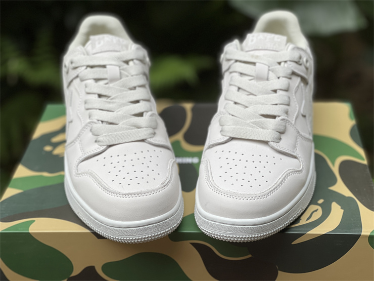Bape Sk8 Sta Low 'Triple White' - WellKicks.com