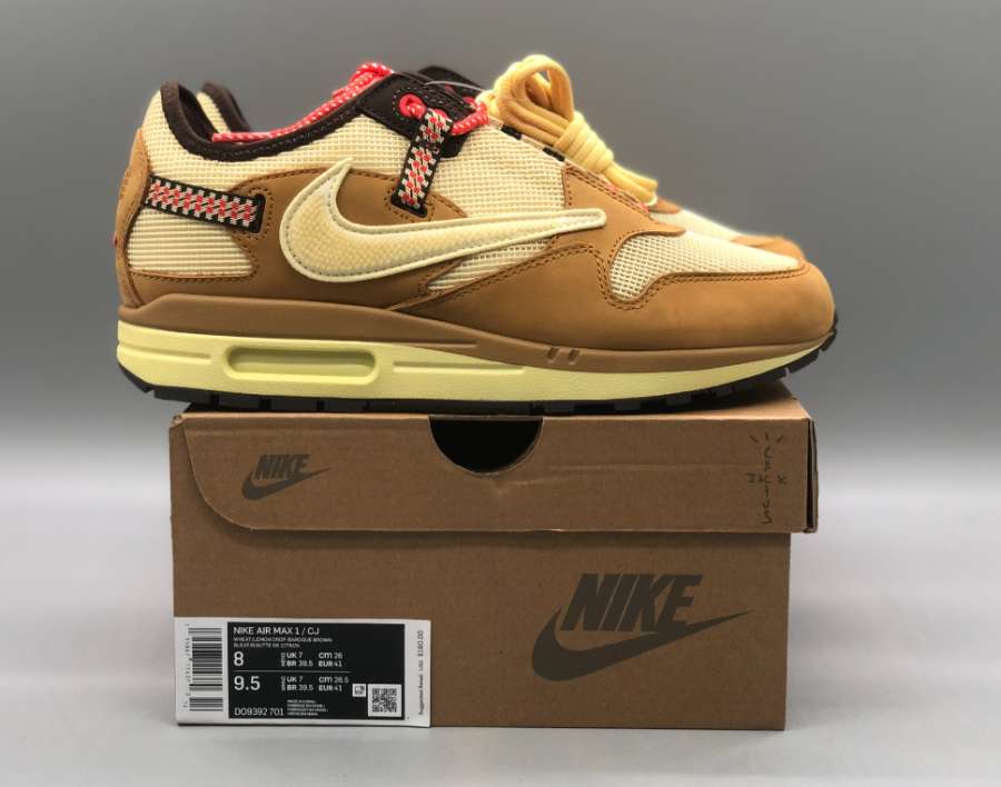 Travis Scott x Air Max 1 'Wheat' - WellKicks.com