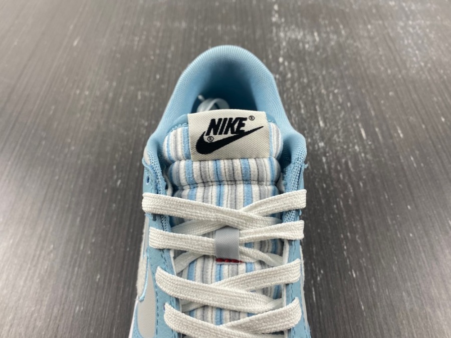 Dunk Low 'Fleece Swoosh - Light Blue' - WellKicks.com