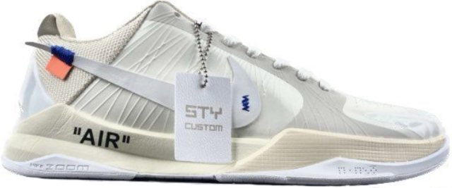 Off-White x Nike Zoom Kobe 5 'STY CUSTOM' - WellKicks.com