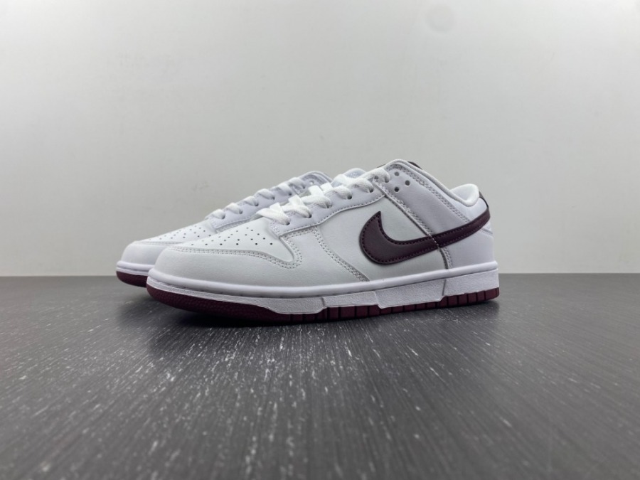 Nike Dunk Low 'White Night Maroon' - WellKicks.com