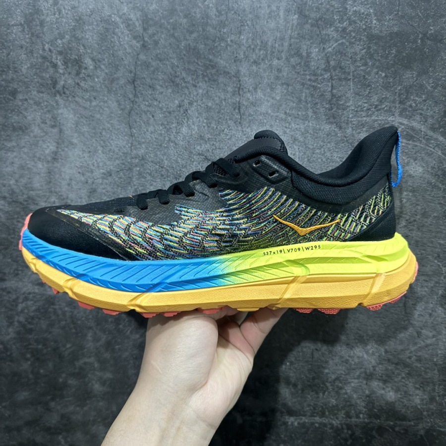 Hoka One One Mafate Speed 4 'Black Multi-Color' - WellKicks.com