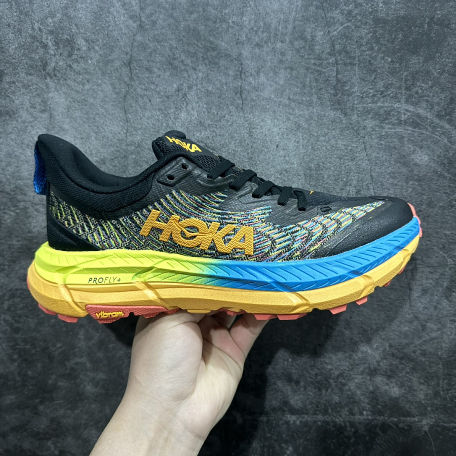 Hoka One One Mafate Speed 4 'Black Multi-Color' - WellKicks.com