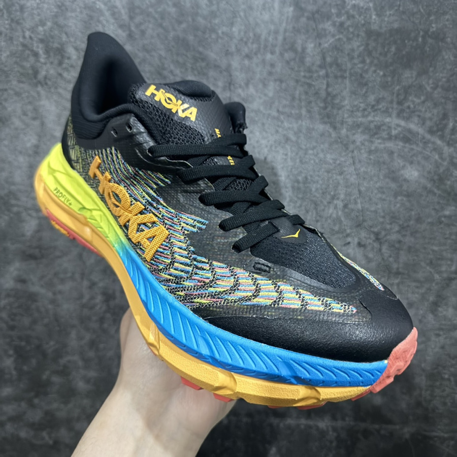 Hoka One One Mafate Speed 4 'Black Multi-Color' - WellKicks.com