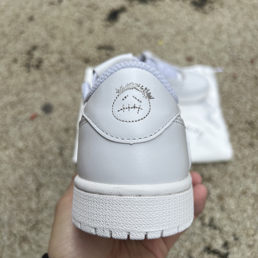 Travis Scott x Air Jordan 1 Low OG Triple White' - WellKicks.com