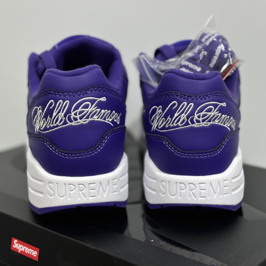 Supreme x Air Max 1 '87 SP 'Varsity Purple' - WellKicks.com