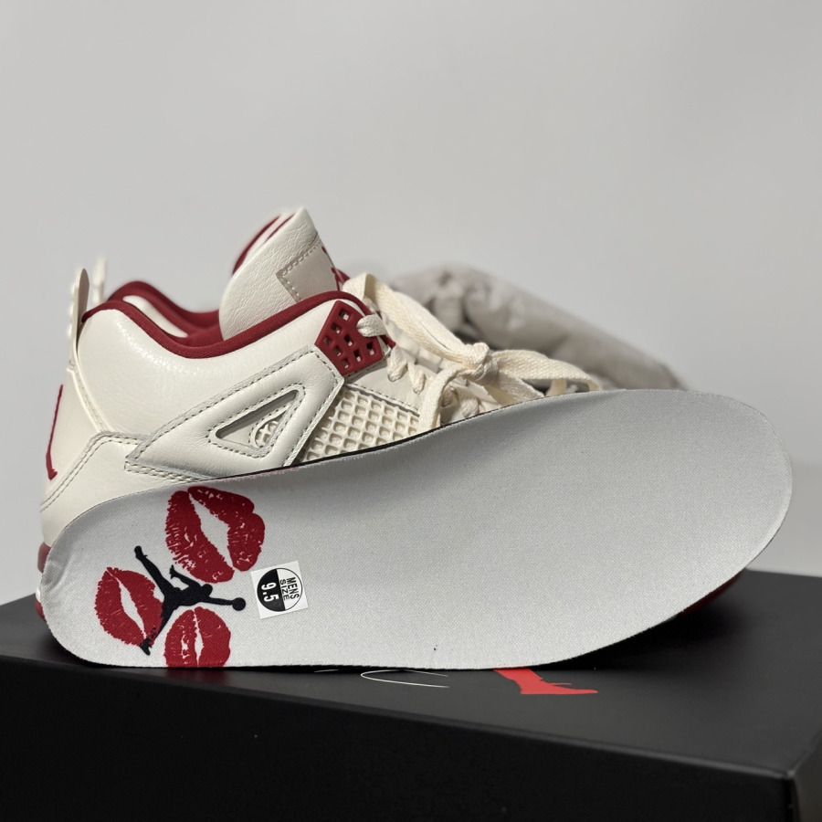 Air Jordan 4 Retro 'Pale Ivory Sierra Red' - WellKicks.com
