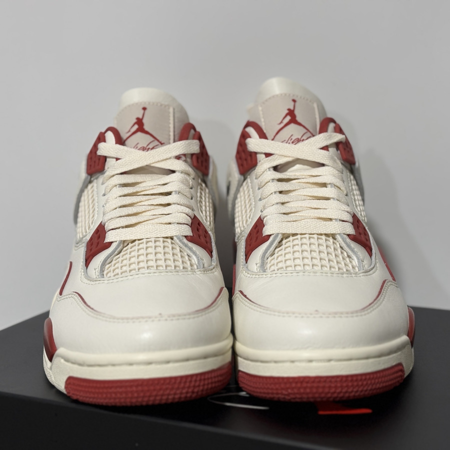 Air Jordan 4 Retro 'Pale Ivory Sierra Red' - WellKicks.com
