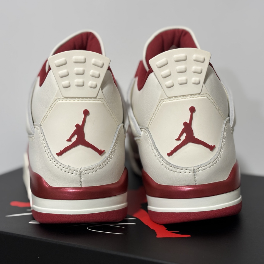 Air Jordan 4 Retro 'Pale Ivory Sierra Red' - WellKicks.com